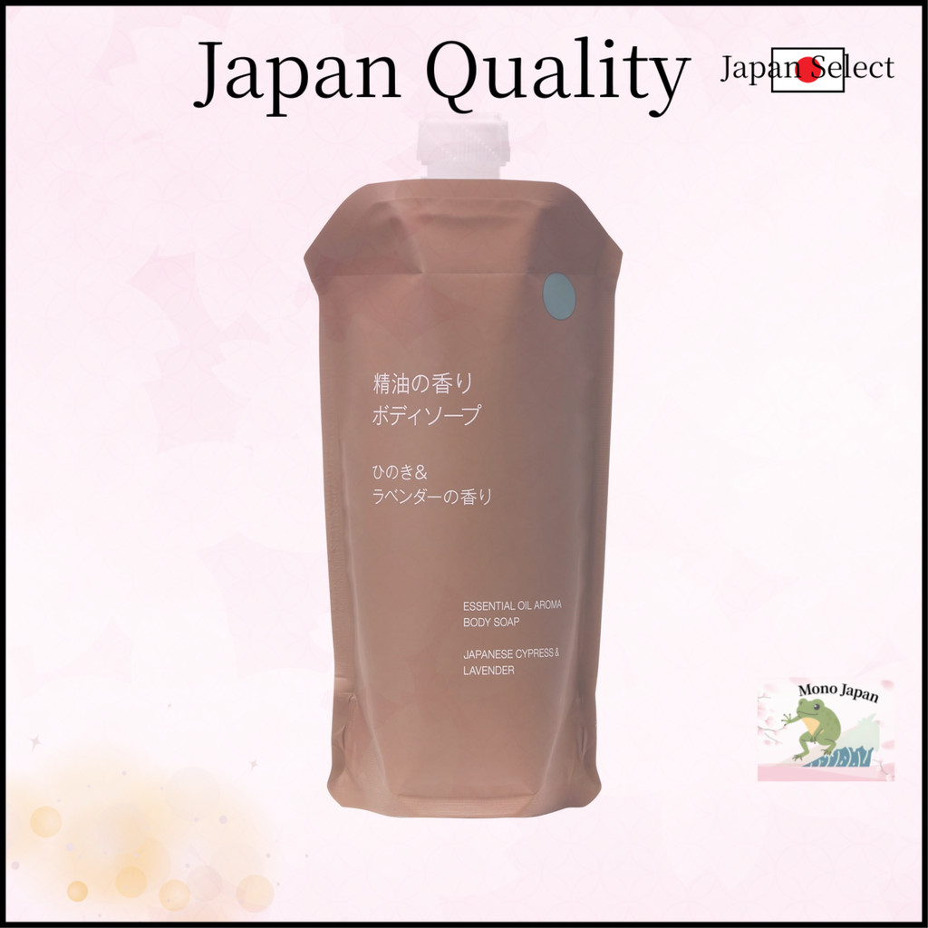 MUJI Essential Oil Body Soap, Hinoki & Lavender Scent (Refill), 340mL ...