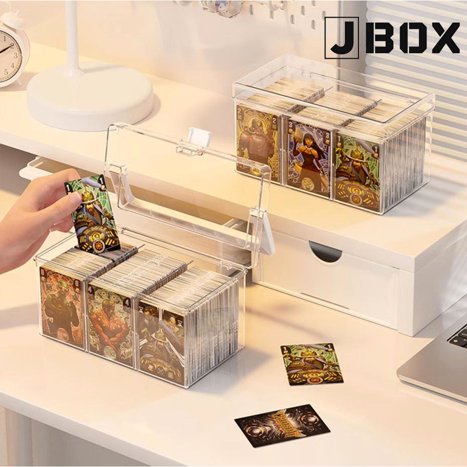 Card Storage Box 3Slot / TCG gaming cards Pokemon One Piece (JBox ...