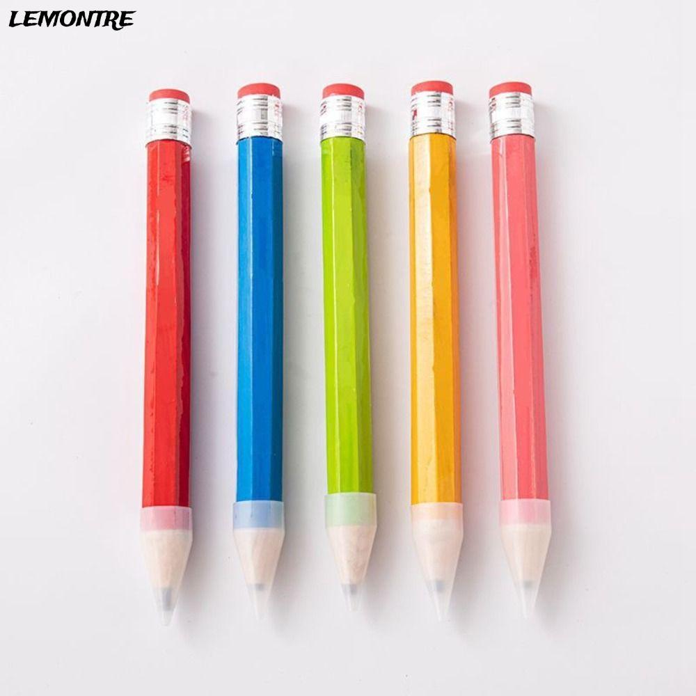 LEMONTRE Giant Pencil, 18/34/39CM Novelty Toy Big Pencil, Creative ...