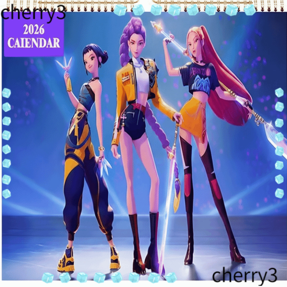 CHERRY Desk Calendar, Rumi Derpy Hangable 2026 Calendar, Durable Thick ...
