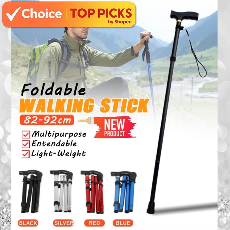 Folding Stick / 1 Leg Walking Aid / Portable Stick / Stainless Material ...