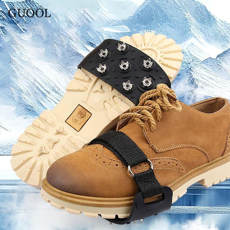 GUOOL Shoe Spikes Ice Crampons Spikes Snow Claws for Snow Boots ...