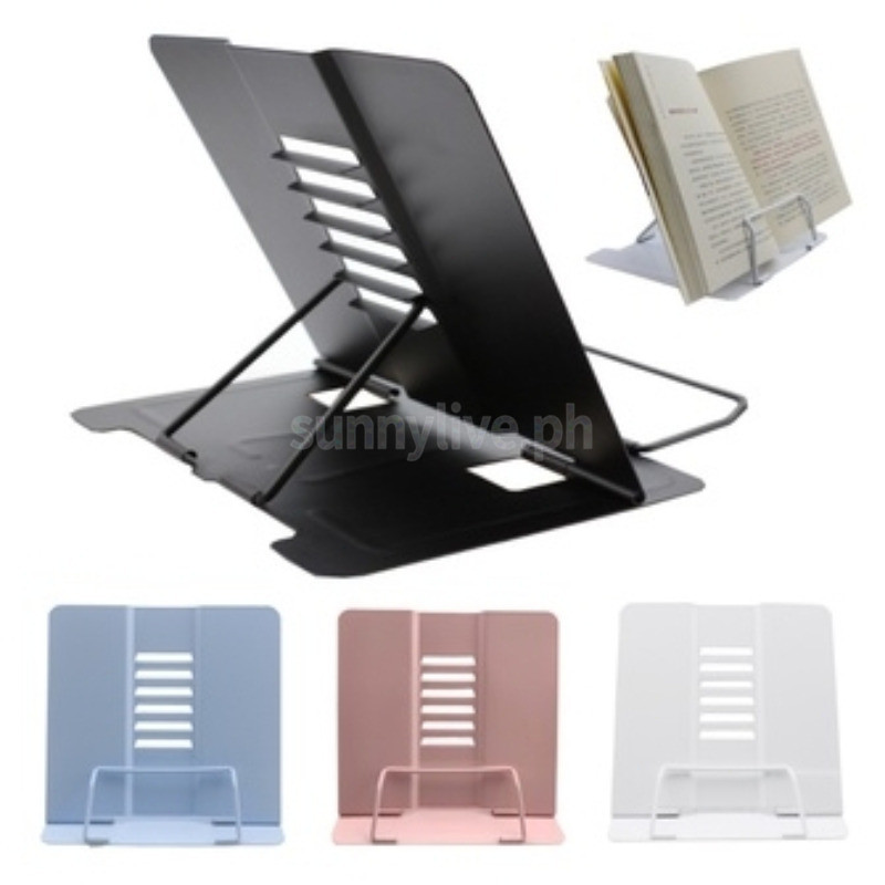 Adjustable Reading Rack Portable Desktop Book Holder Metal Reading Rest ...