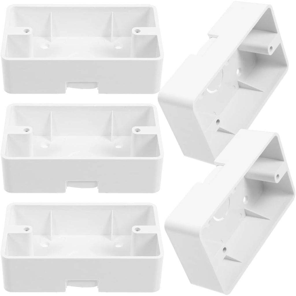 5Pcs Surface Mount Outlet Box,Surface Mount Electrical Box Plastic ...