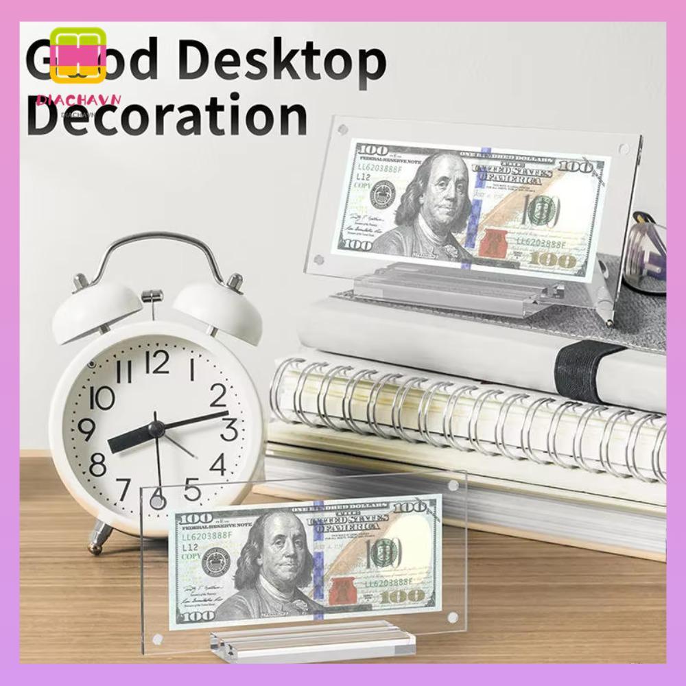 DIACHAVN Acrylic Display Frame, Acrylic Transparent Dollar Bill Picture ...