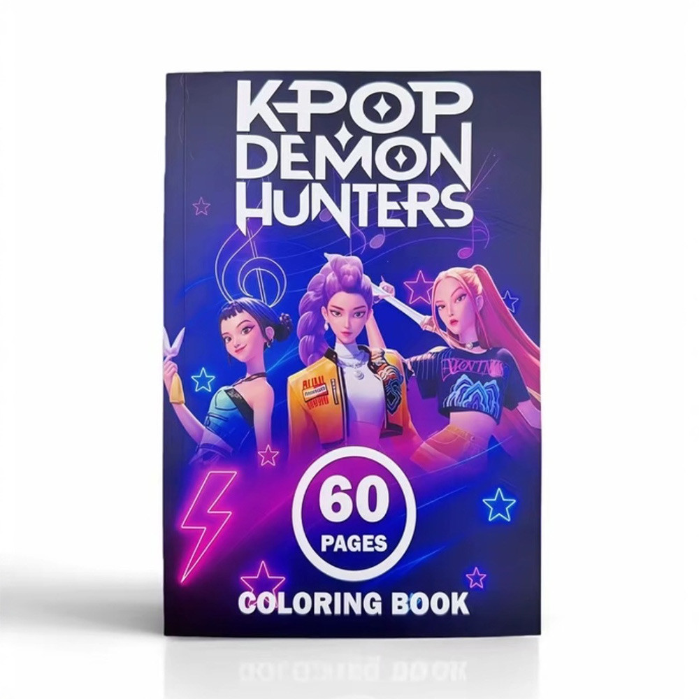 Kpop Demon Hunters Cozy Coloring Books Children Drawing Art Supplies ...