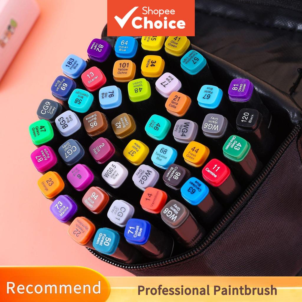 120+ Blue/Pink Dual-Tip Art Marker Set: Perfect for Kids, Students ...