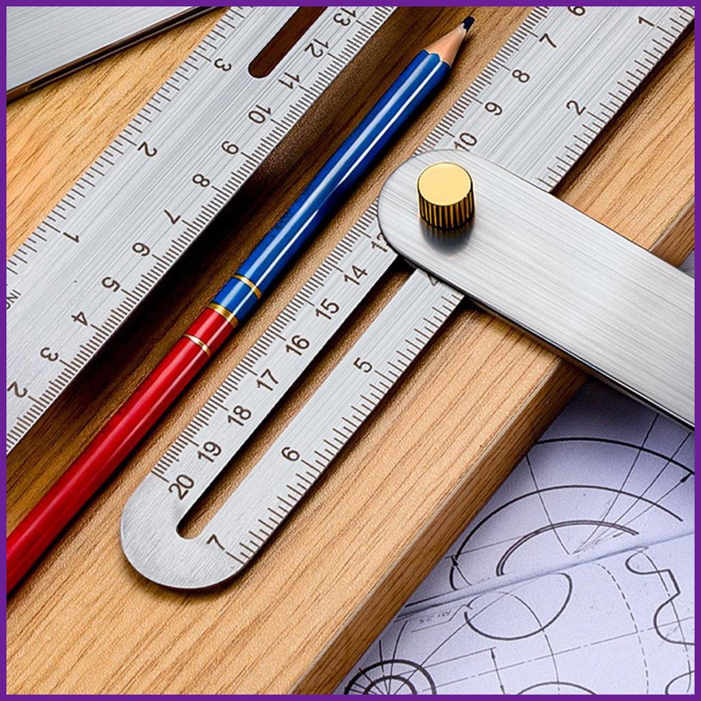 Scribe Tool for Carpentry Adjustable Angle Drawing Aid Measuring Ruler ...