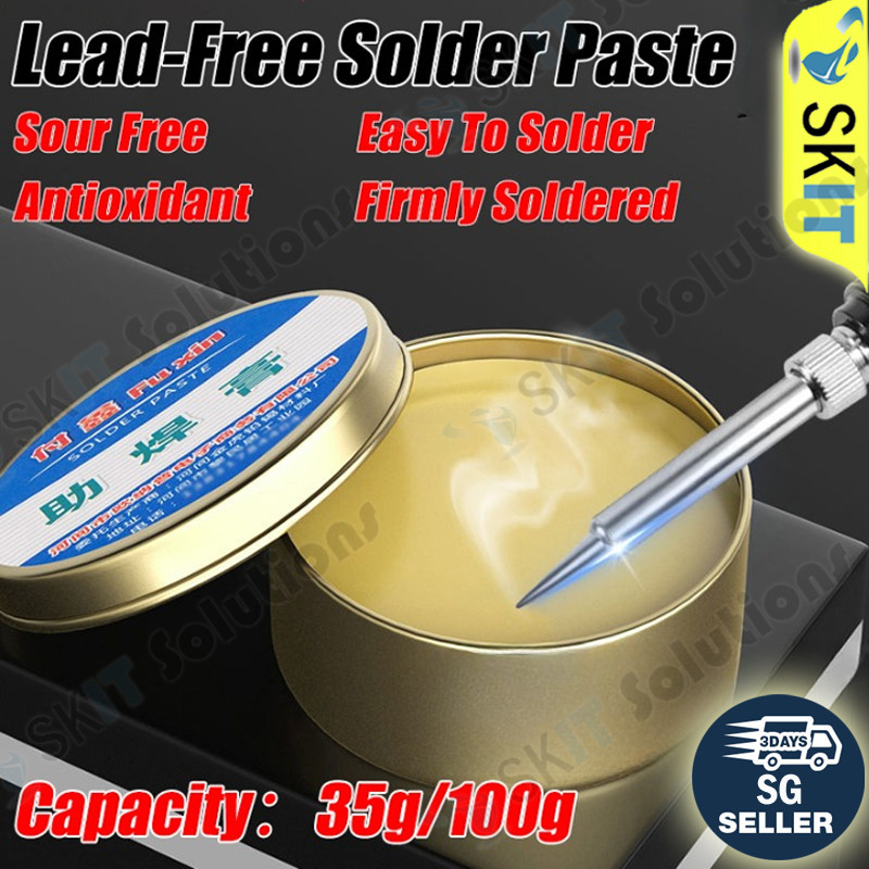 35g 100g Lead Free No Clean Solder Paste Rosin Welding Soldering Wire ...
