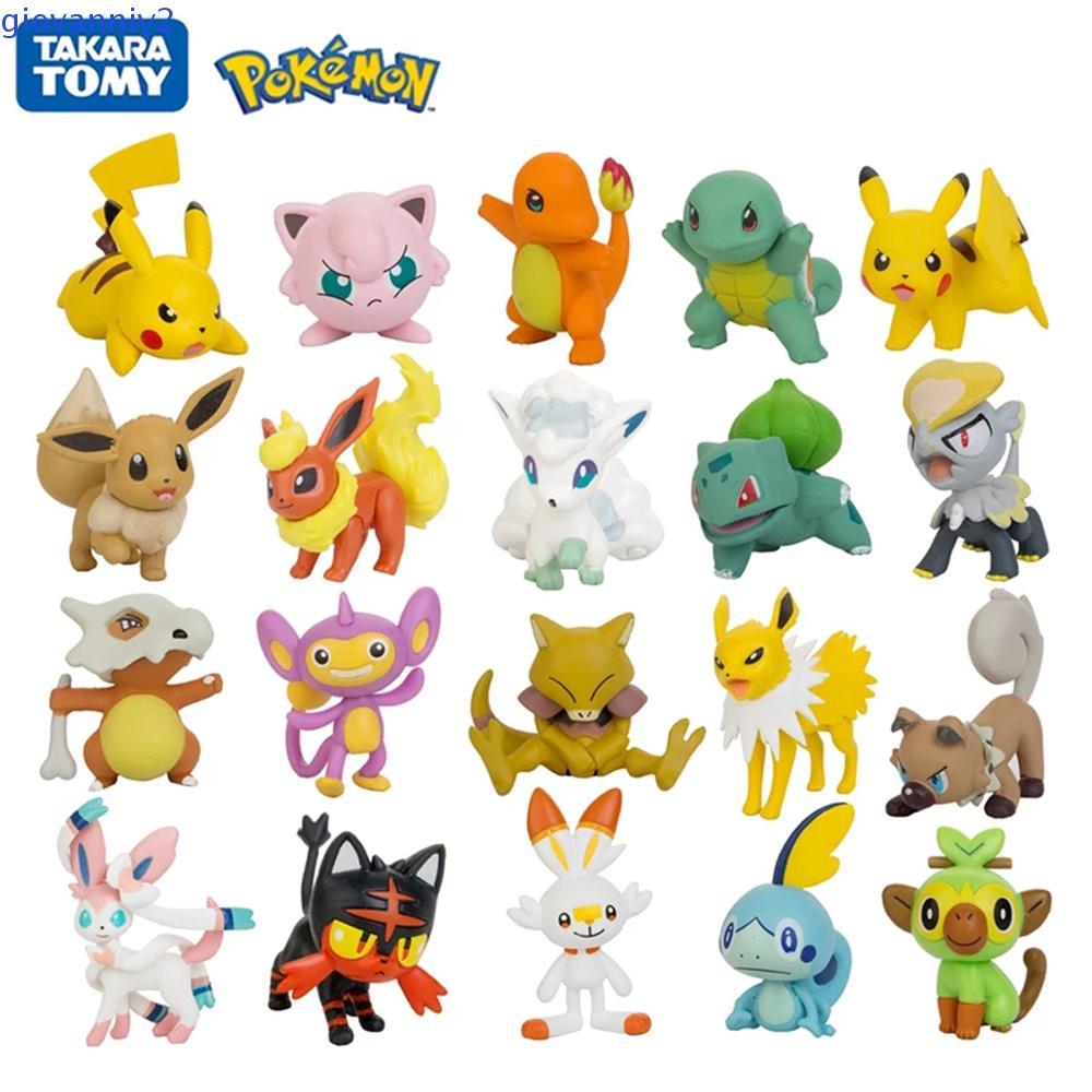 GIOVANNIY Pikachu Figures Litten Anime Figures Dolls Bulbasaur Vulpix ...