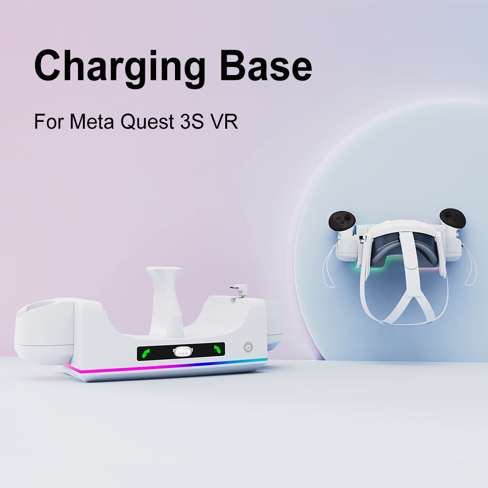 [New] Charging Dock VR Headset & Controllers Charging Stand with RGB ...
