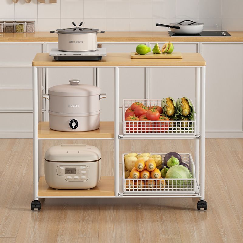 [48H Shipping] Kitchen Vegetable Basket Storage Rack Multi-layer Floor ...