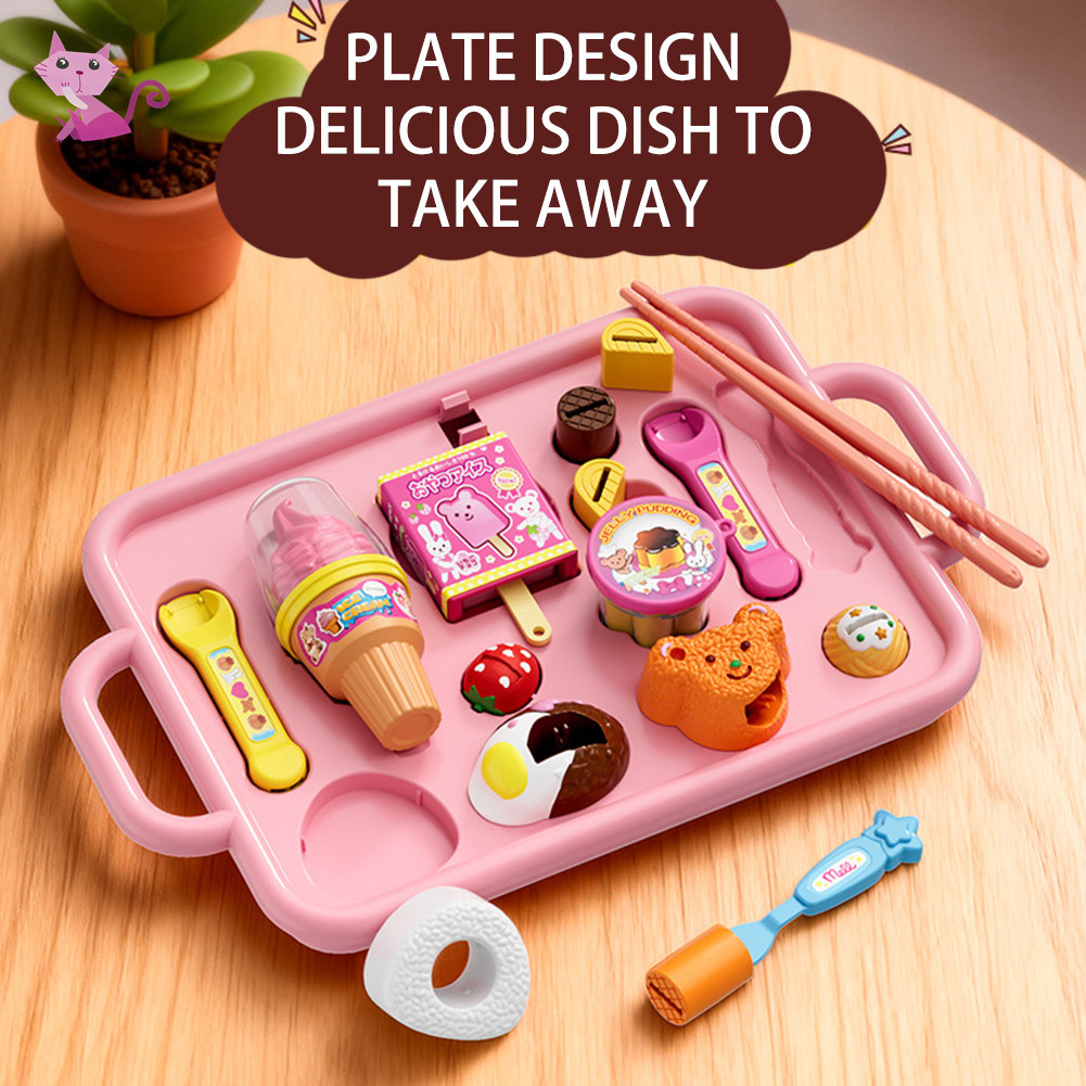 Kids Strawberry Pudding Kitchen Toy Food Pudding Feeding Children's ...