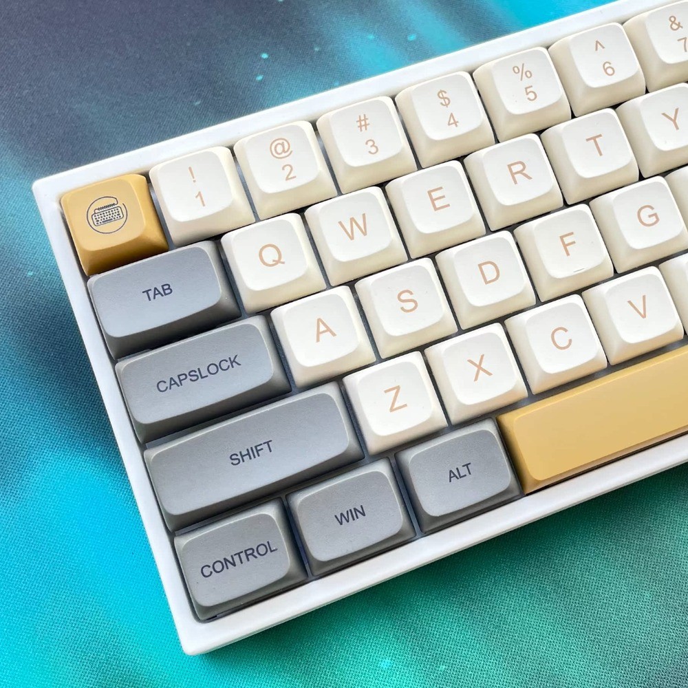 Honey Glow Keycaps XDA Profile 130 Keys PBT Wooting Aula F75 RK100 ...