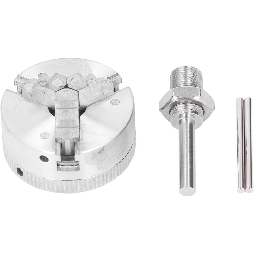 Lathe Chuck Set, 3 Jaw Chuck Set, Self Centering Lathe Chuck Plate with ...