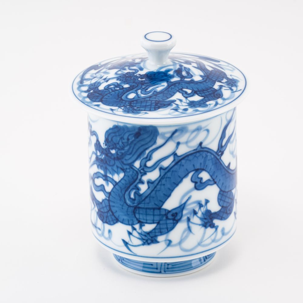 Arita ware japanese pottery Arita-Yaki Tea cup Blue White made in JAPAN ...
