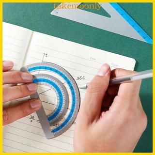 TAK Strong Aluminum Ruler Set 1 Straight 2 Triangles 1 Protractor ...
