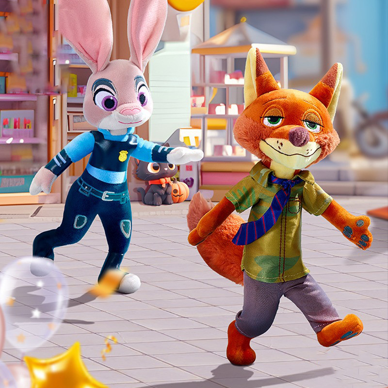 40cm Zootopia Nick Wilde Judy Hopps Plush Toys Zootopia Stuffed Doll ...