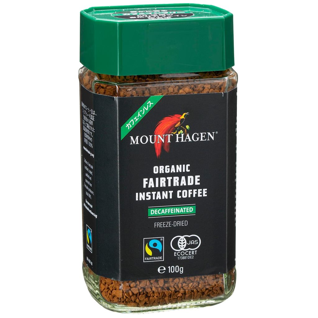Mount Hagen Organic Fairtrade Decaffeinated Instant Coffee 100g ...