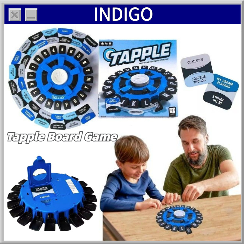 Tapple Board Game Fast Paced Word Game Family Party Game Educational ...