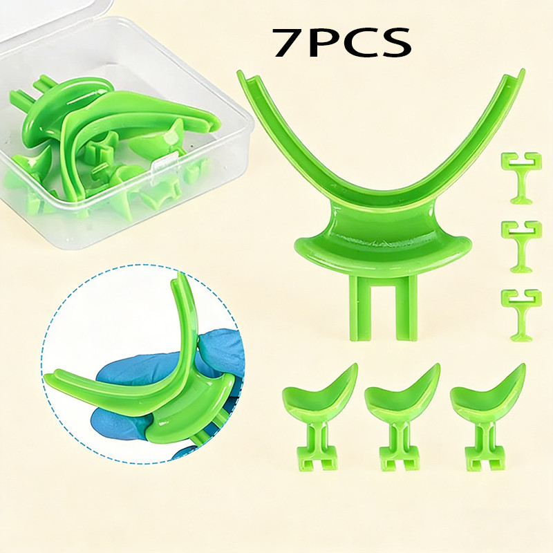 7Pcs/Set Dental Centric Impression Trays BPS Bite Registration Denture ...