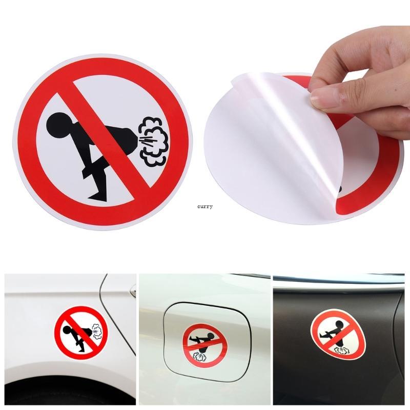 CUY 12cm x 12cm Farting Car Sticker Funny PET Decal for Car Styling ...