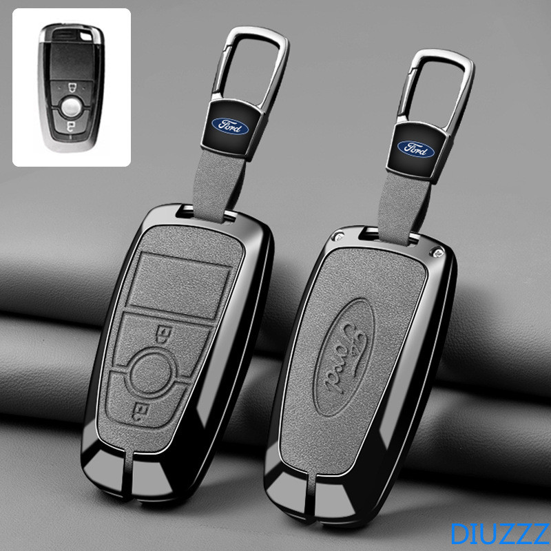 Metal Leather Car Key Cover Case For ford RAPTOR F-150/NEXT GEN FORD ...
