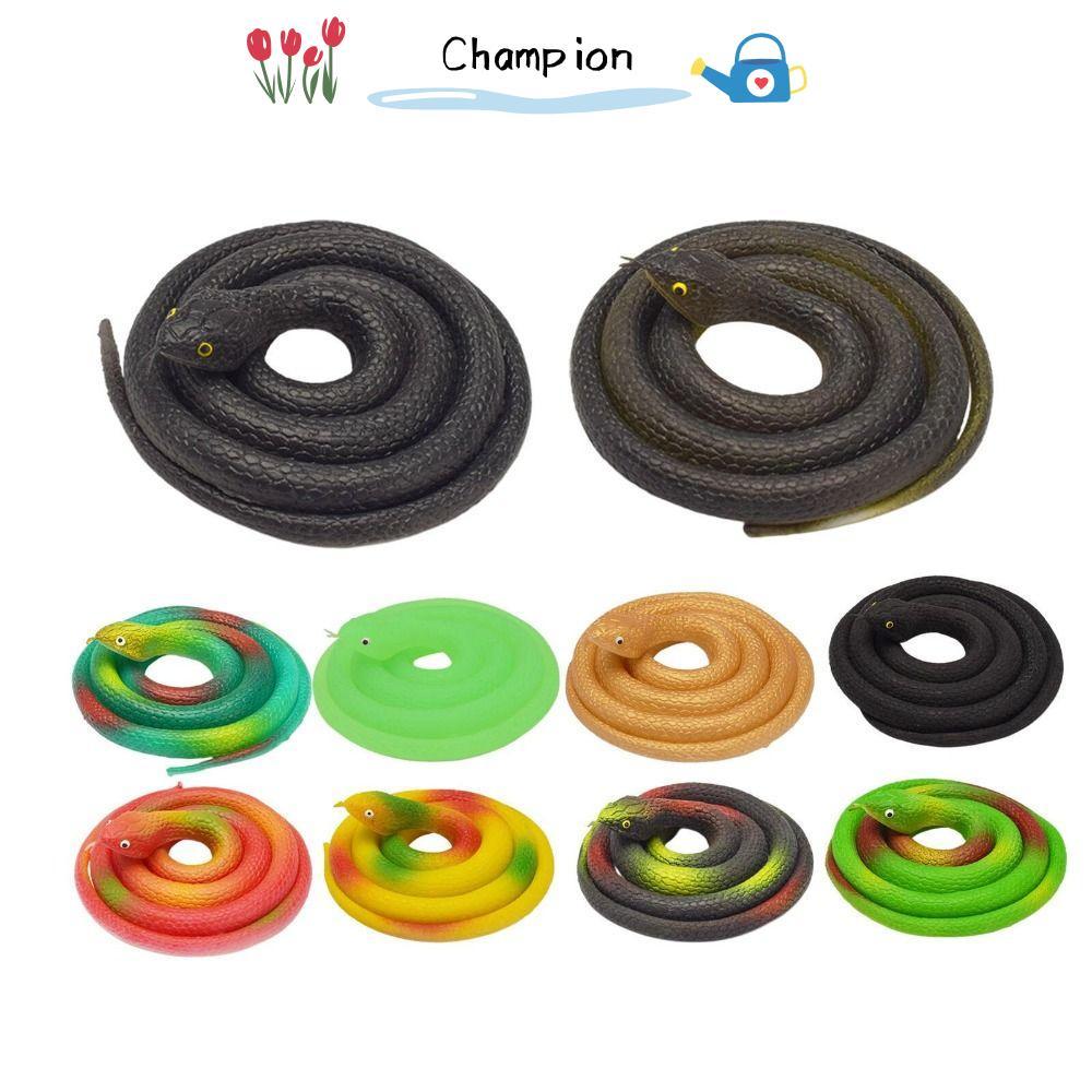 CHAMPIONO Fake Snake, Practical Jokes Tricky Prop Bionic Snake, Novelty ...