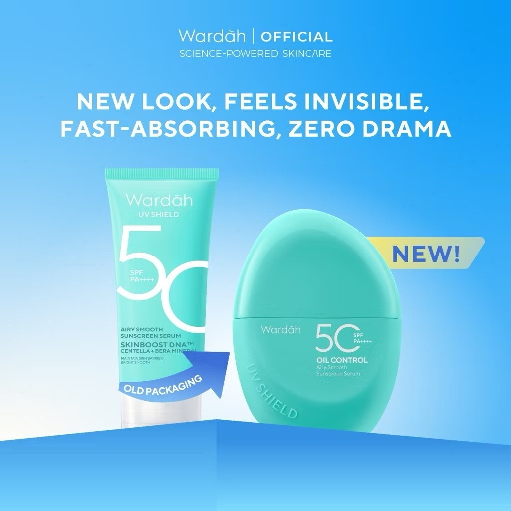 WARDAH UV Shield Airy Smooth Sunscreen Serum SPF 50 PA++++ | Shopee ...