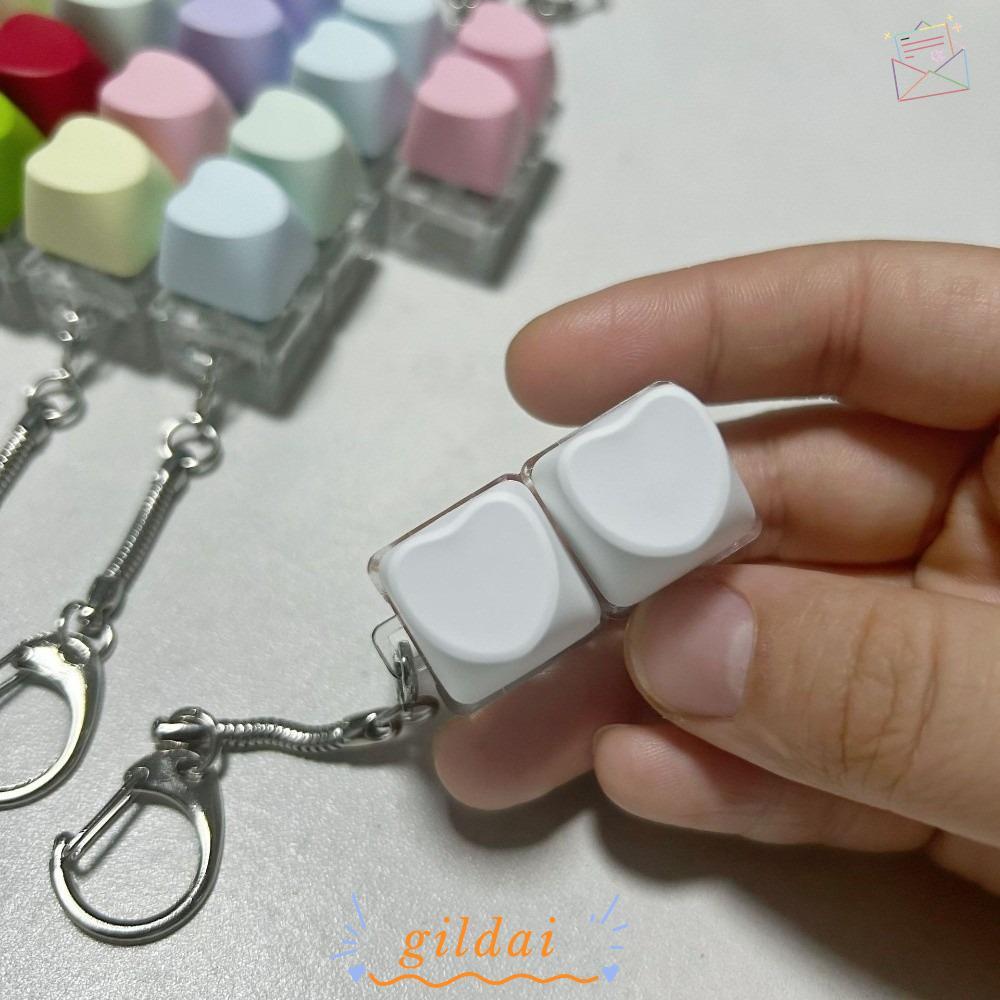 GILDAI Button Keycap, Finger Keyboard 2Keys Keycap Pinch Toy, Relief ...
