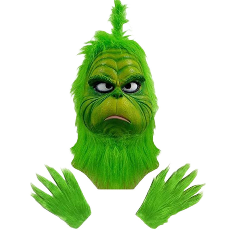 Grinch Mask The Grinch Latex Headgear Halloween costume Prom Party ...