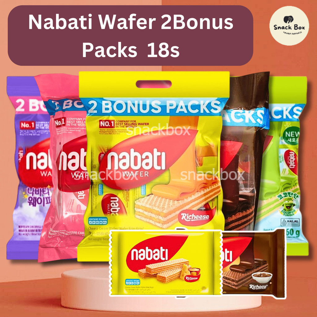 Nabati 360g Wafer Cream Biscuit Richeese / Richoco / Korean Goguma ...
