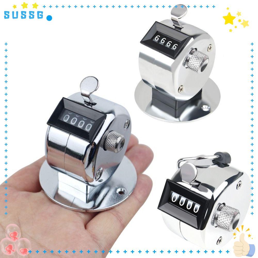 SUSSG Mechanical Digital Counter, Mini 4 Digit Number Manual Counting ...