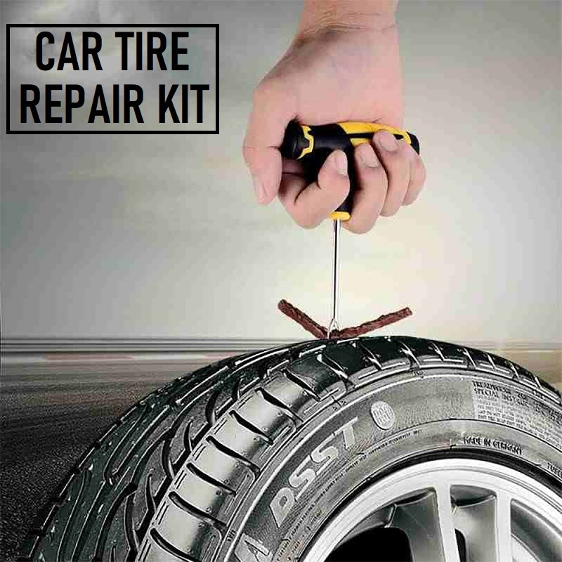 Car Tyre Puncture Repair Kit Tools Tyre Patch Tire Car Bike Lorry Van ...