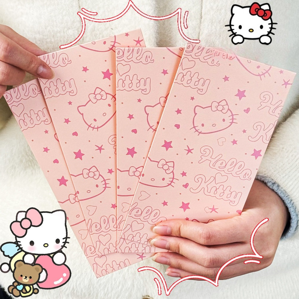 5Pcs/Set Cute Cartoon Cute Cat Chinese New Year Bronzing Red Envelopes ...