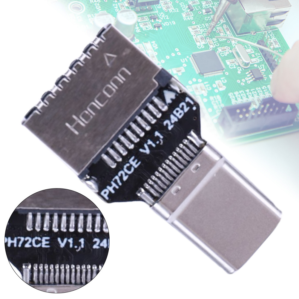 [New] Type C To Type E Female Computer Host Box Adapter 20Gbps Front ...