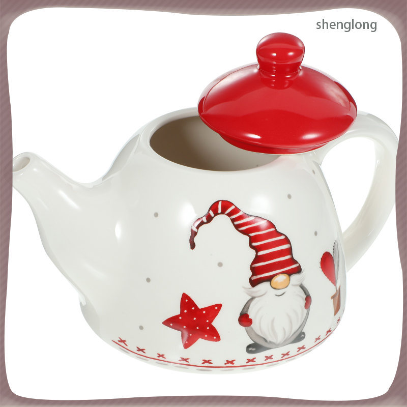 🎄🎅Kettle Vintage Christmas Decorations Teakettle Ceramic Water Festive ...