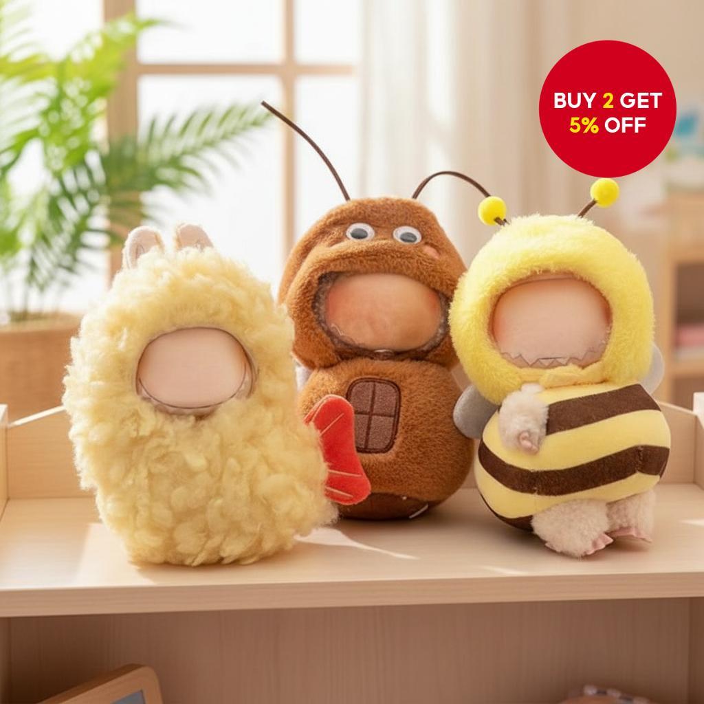 10cm Labubu 2nd & 3rd Gen Doll Accessories - Cockroach and Shrimp ...