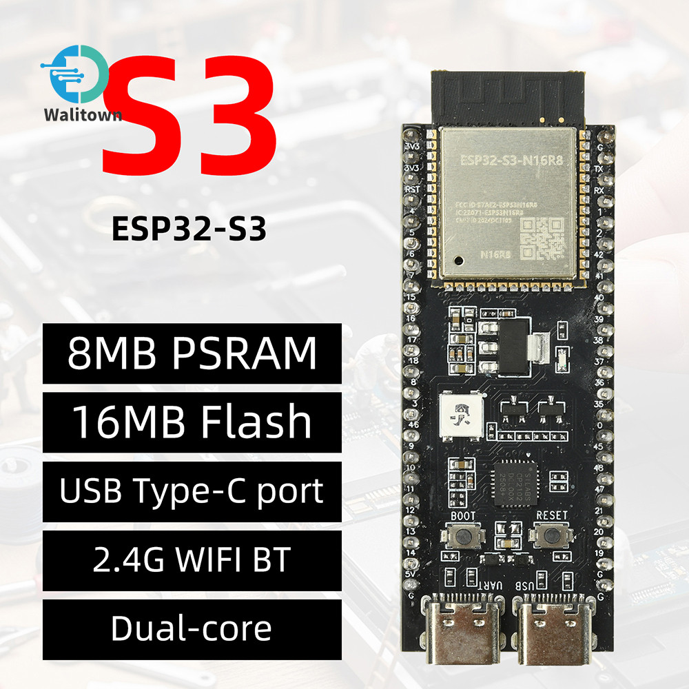 ESP32-S3-DevKitC-1 WiFi BT Development Board Module CP2102 Onboard ...
