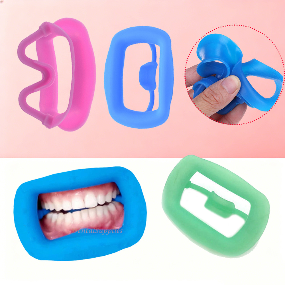 Dental Soft Silicon 3D Lip Cheek Retractor Mouth Opener Cheek Expand ...