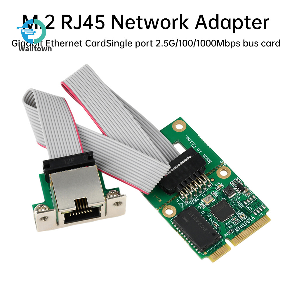 M.2 RJ45 Network Adapter Gigabit Ethernet Card Single Port 2.5G/100 ...