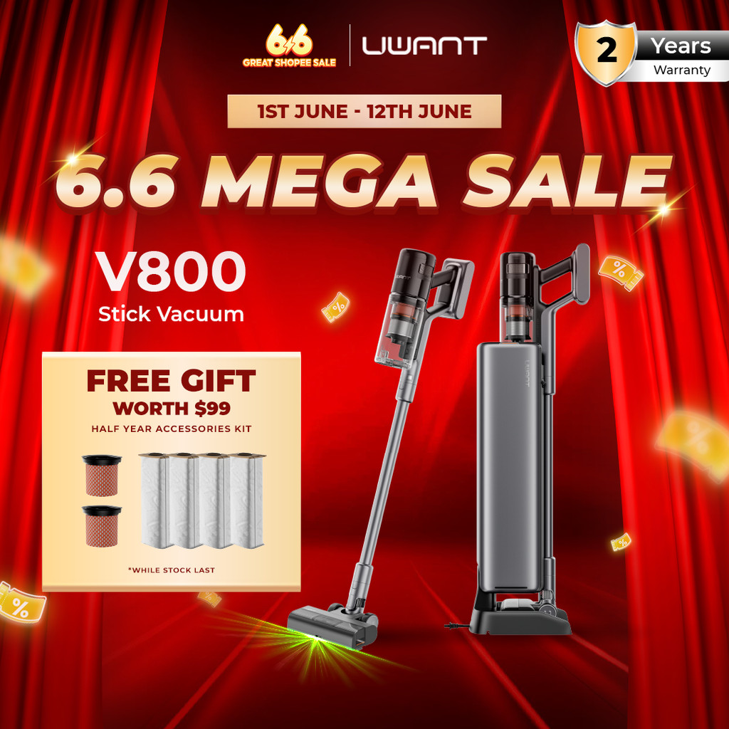【GRAND LAUNCH】Uwant V500/V600/V800 Cordless Stick Handheld Vacuum ...