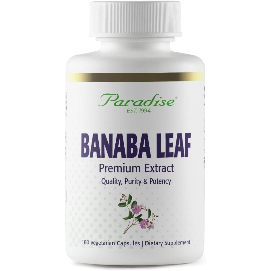 Paradise Herbs, Banaba Leaf, 12:1 Concentrated Extract, 250 mg, Vegan ...