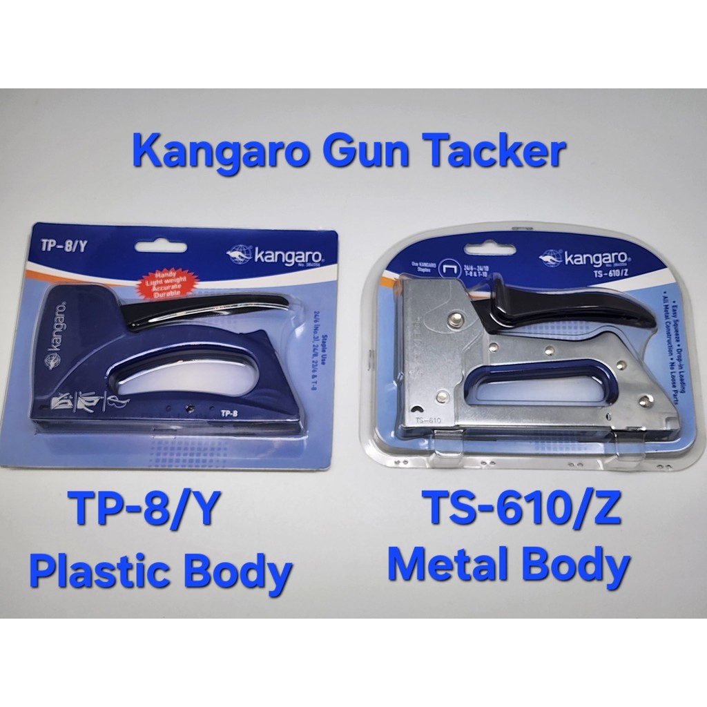 Kangaro Gun Tacker TP-8H TP-8/Y Plastic / Metal TS-610/Z Kangaroo ...
