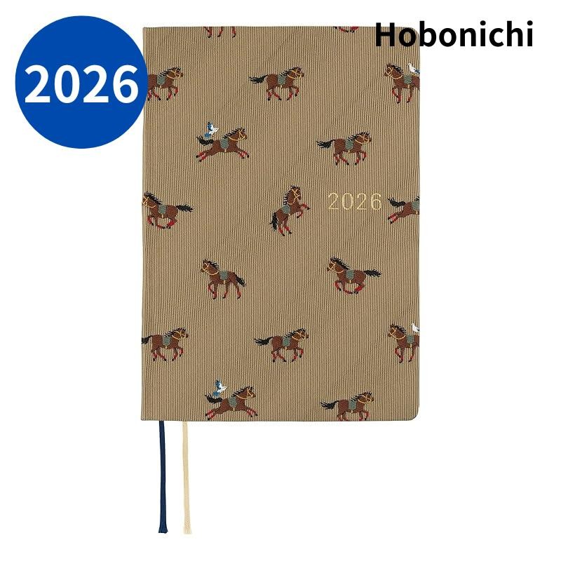 Hobonichi Techo 2026 HON English version Thai & Chief/Running horse [A6 ...