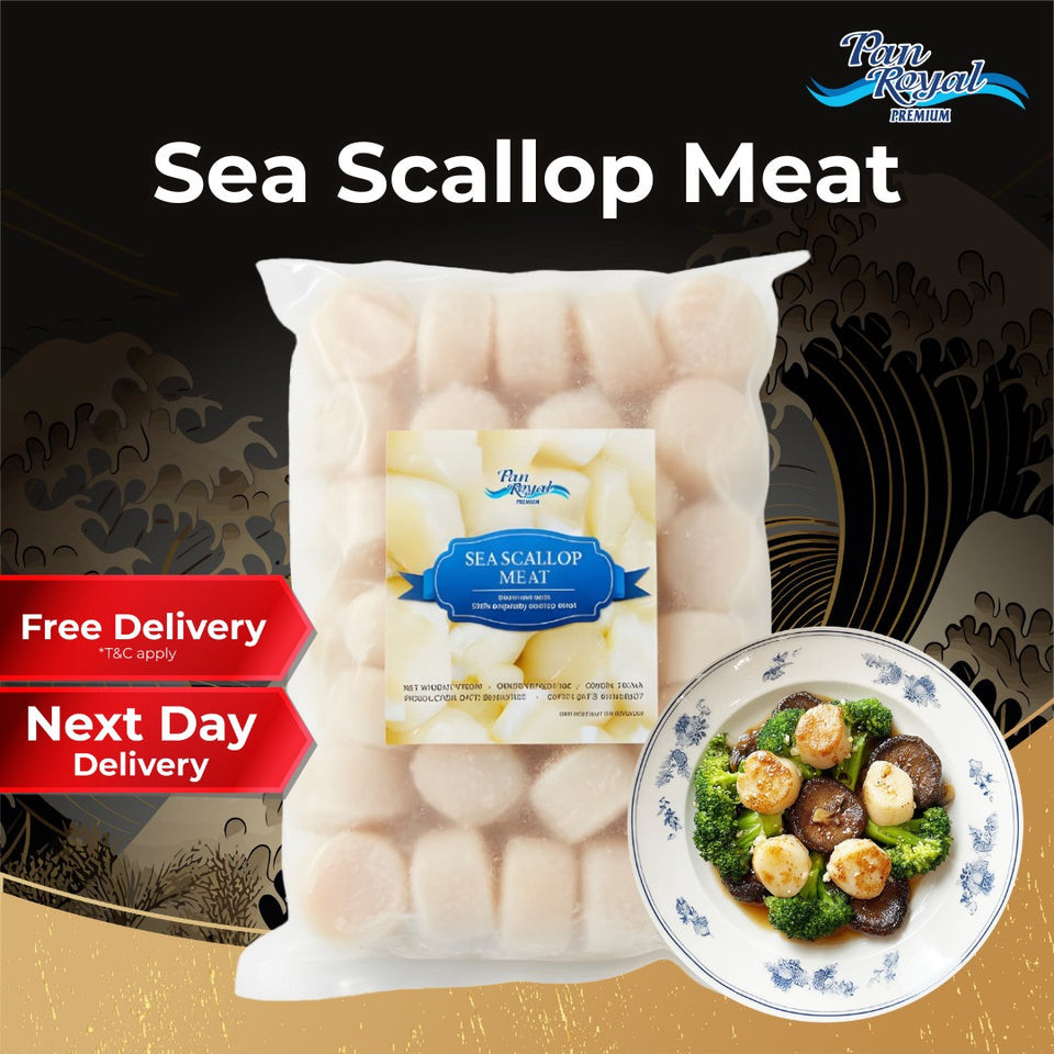 [PAN ROYAL] Frozen Sea Scallop Meat 1KG +/- | Shopee Singapore