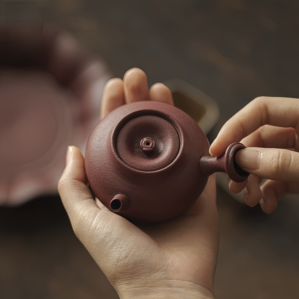 Hidden Chuan Tang Japanese Style Side Handle Pot Stoneware Purple Clay ...