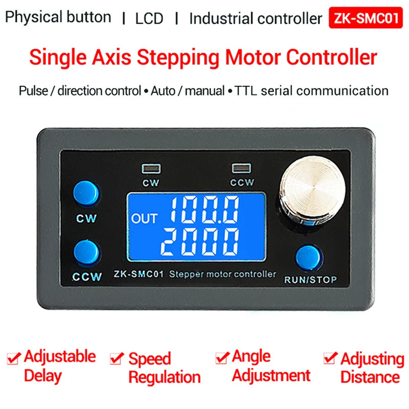 ZK-SMC01 Stepper Motor Driver and Controller DC 5-30V Reverse Pulse ...