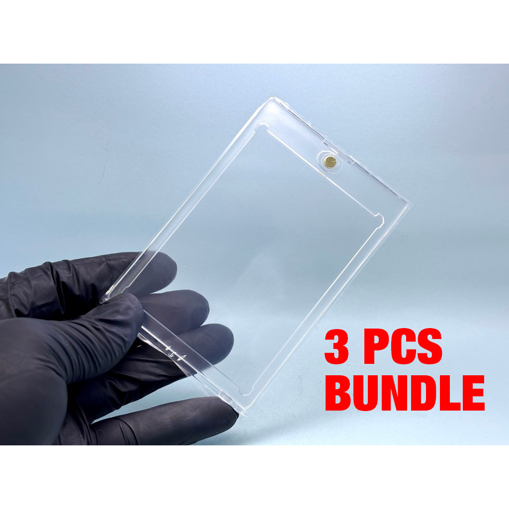 3PCS BUNDLE - TCG Magnetic Clear Casing Holder Single Card 35pt Pokemon ...