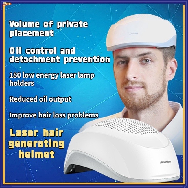 Hair Loss Therapy Laser Cap 120 Diodes ReGrowth Treat System Helmet ...